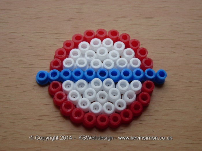 london underground hama beads