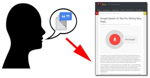 Google Speech To Text For Writing Blog Posts