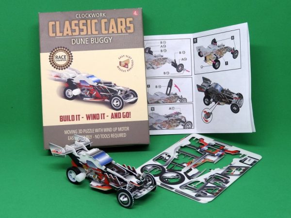 Classic Cars Cardboard Wind-up Model Kits