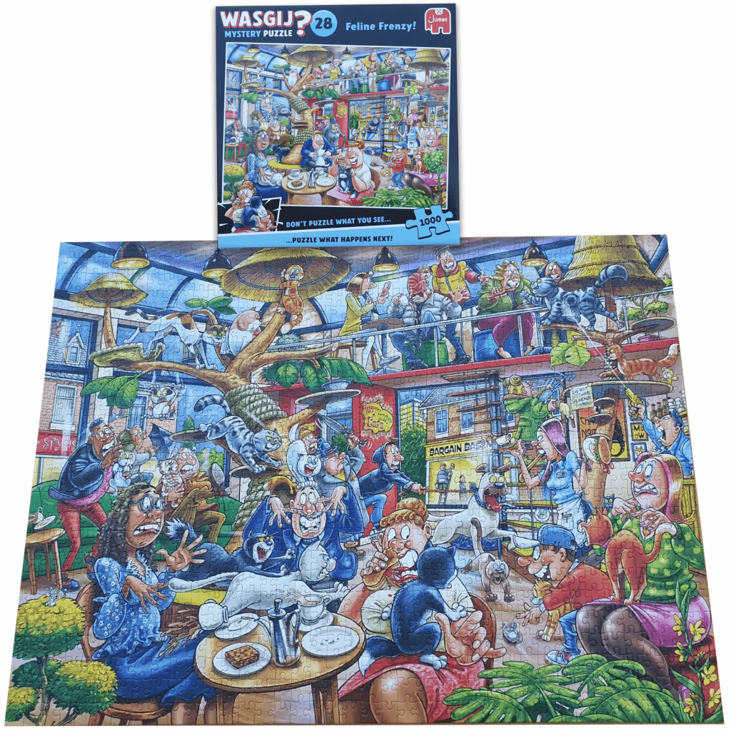 wasgij mystery 28 solution feline frenzy completed