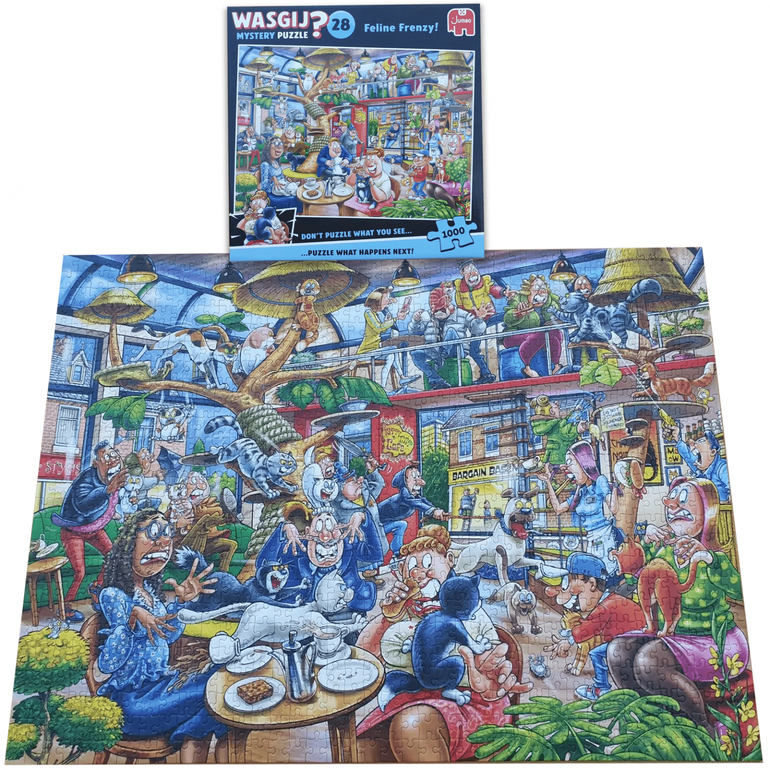 wasgij mystery 28 solution feline frenzy completed